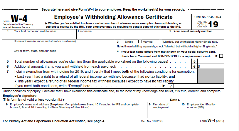 Fill And Sign W4 Form Online For Free DigiSigner